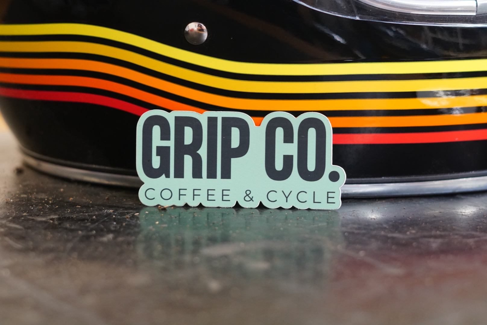 Sticker - Grip logo seafoam – Grip Coffee & Cycle